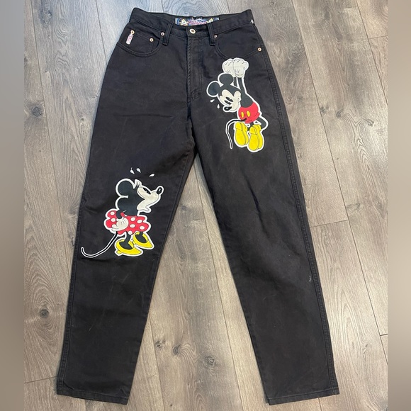 Disney | Jeans | Vintage Disney Mickey Minnie High Waisted Jeans | Poshmark